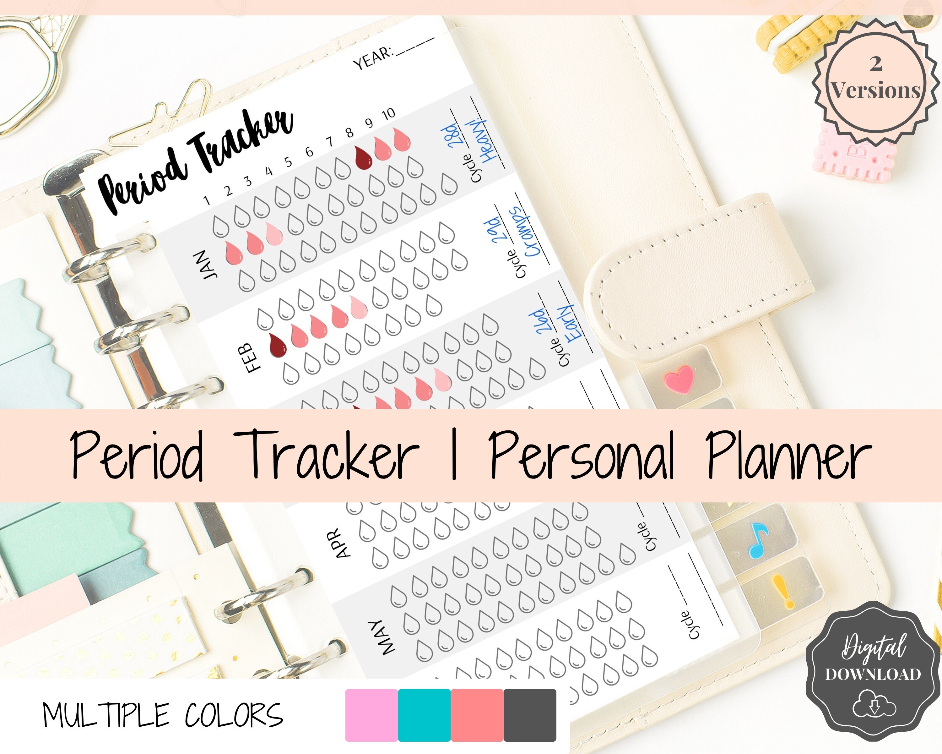 Period Tracker Printable Personal Planner. Monthly Period - Etsy