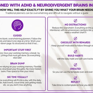 Onenote ADHD Planner, Digital Planner for Neurodivergent Adults, Brain ...