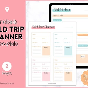 Field Trip Planner BUNDLE, Printable Field Trip Log, Homeschool Planner ...
