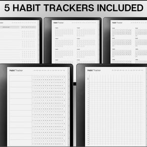 Kindle Scribe Digital Habit Tracker, Digital Planner, Daily, Monthly ...