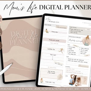 2025 Mom Life Digital Planner, MOM Digital Planner, Busy Mom, Goodnotes ...