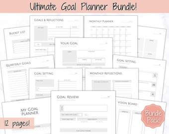 SMART Goal Mind Map Printable Long-term Life Goals (Download Now) - Etsy