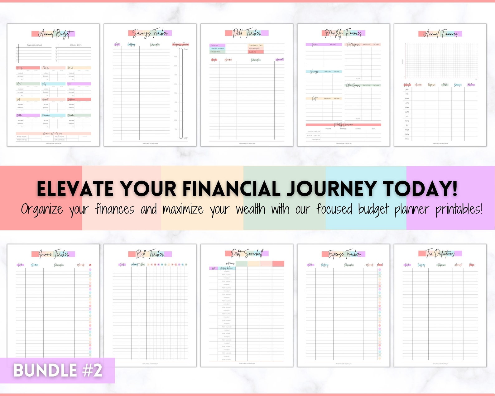 Ultimate PLANNER BUNDLE Printable Goal Planner, Finances & Budget ...