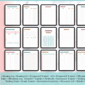 Homeschool Digital Planner, 2023 & 2024, Lesson Plan Template, Home ...