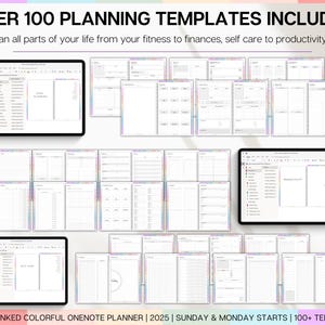 Onenote Planner, 2025 Digital Planner, Onenote Template, Daily, Weekly ...