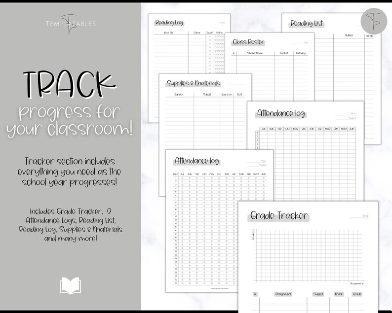 50pg TEACHER Planner Printable BUNDLE Homeschool Teacher - Etsy