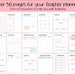 TEACHER Planner Printable, 50+ Pg BUNDLE, Homeschool Teacher, Academic ...