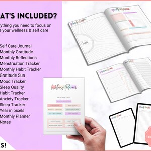 Self Care Planner & Wellness Journal BUNDLE Printable Selfcare Tracker ...