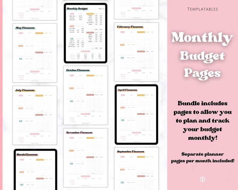 Ultimate Budget Planner Printable BUNDLE Financial Tracker - Etsy