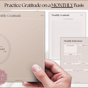 Printable Gratitude Journal BUNDLE Mindfulness Log Gratitude - Etsy