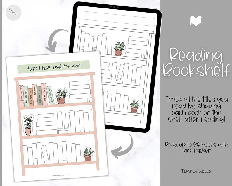 Reading Log Book Tracker Printable Reading Challenge Book - Etsy UK