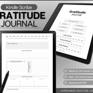 Kindle Scribe Templates, Digital Gratitude Journal, Daily Mindfulness ...