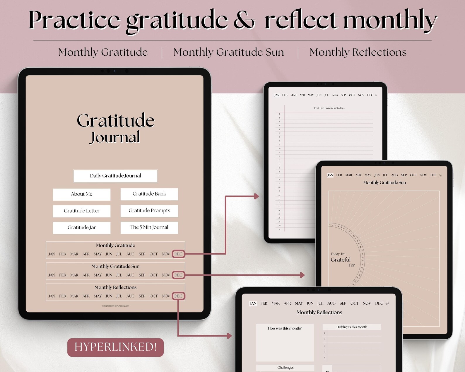 Digital Gratitude Journal, Daily Mindfulness Journal, Goodnotes Digital ...