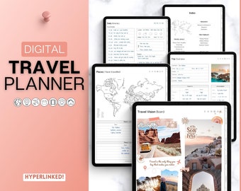 Digital USA Travel Planner, 50 States Challenge Map, iPad Travel ...