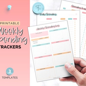 Weekly Spending Tracker, Printable Spending Log, Weekly Budget Planner ...