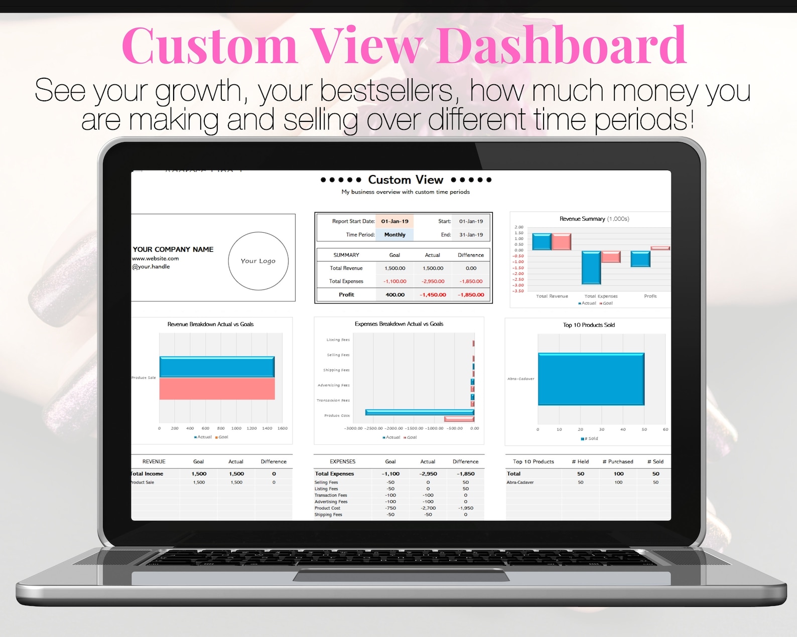 COLOR STREET Business Tracker. Editable Spreadsheet for Your Business ...