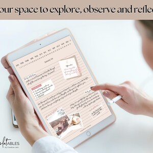 Digital Daily Journal, Goodnotes Notebook, Hyperlinked Digital Planner ...