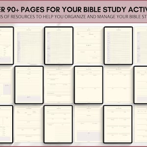 Bible Study Guide, Digital Bible Study Journal Templates, Soap, Notes ...