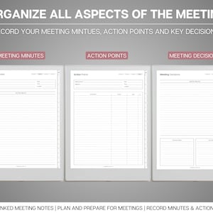 Template for Supernote, Meeting Notes, Supernote Template, Meeting ...