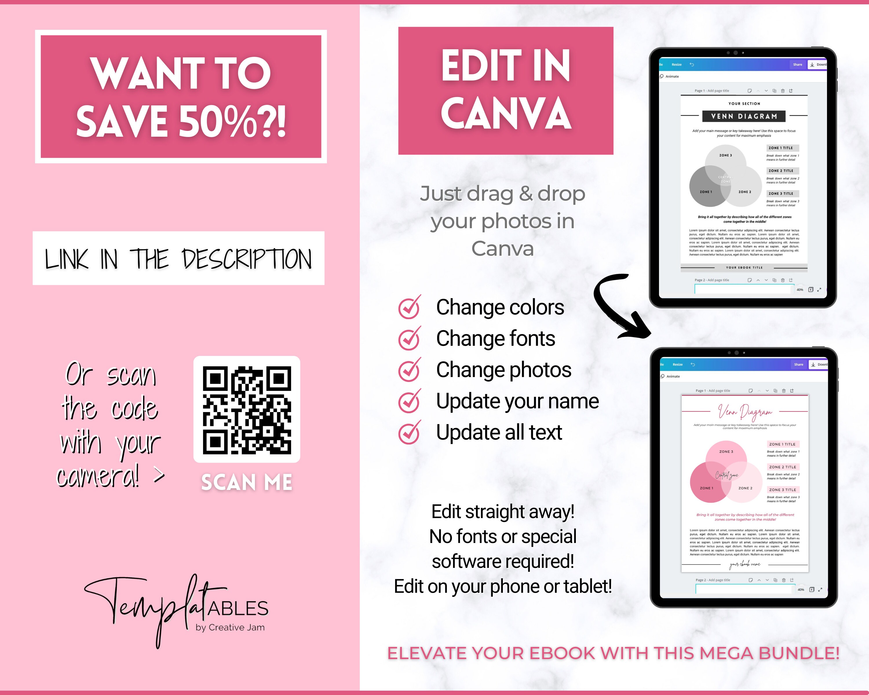 Workbook Template Bundle Canva WORKSHEET Templates Ebook - Etsy