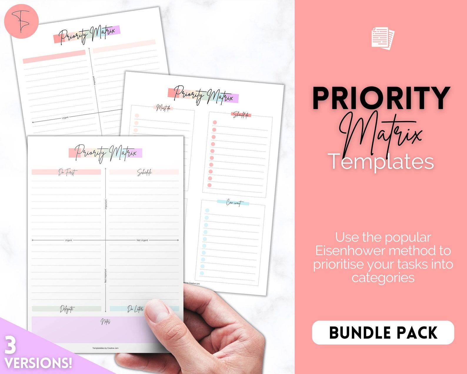 EDITABLE Brain Dump Template BUNDLE, to Do List Printable, ADHD Daily ...