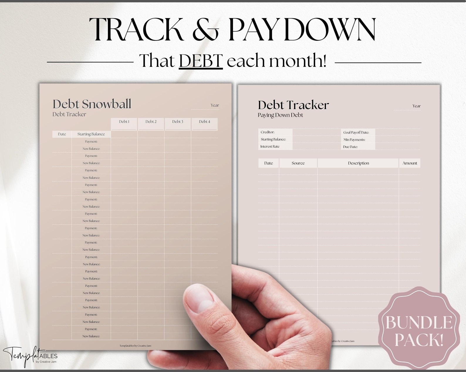 Ultimate Budget Planner Printable BUNDLE Financial Tracker - Etsy