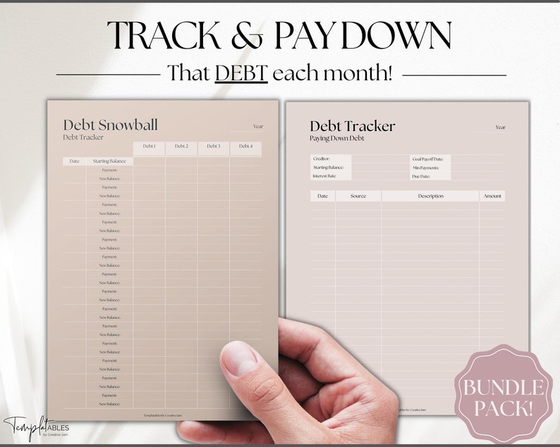 Ultimate Budget Planner Printable BUNDLE Financial Tracker - Etsy