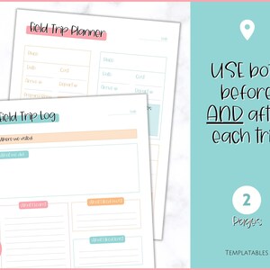 Field Trip Planner BUNDLE, Printable Field Trip Log, Homeschool Planner ...