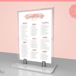 Spring Cleaning Checklist, Cleaning Schedule, Printable Cleaning ...