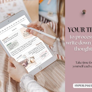 Digital Daily Journal, Goodnotes Notebook, Hyperlinked Digital Planner ...