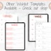 Wishlist Printable Tracker Template Insert. Christmas, Birthday ...