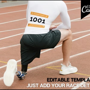 Editable Race Bib Templates, 7 Running Race Bib Templates Included ...