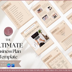 Business Plan Canva Template, Small Business Planner Proposal, Start up ...