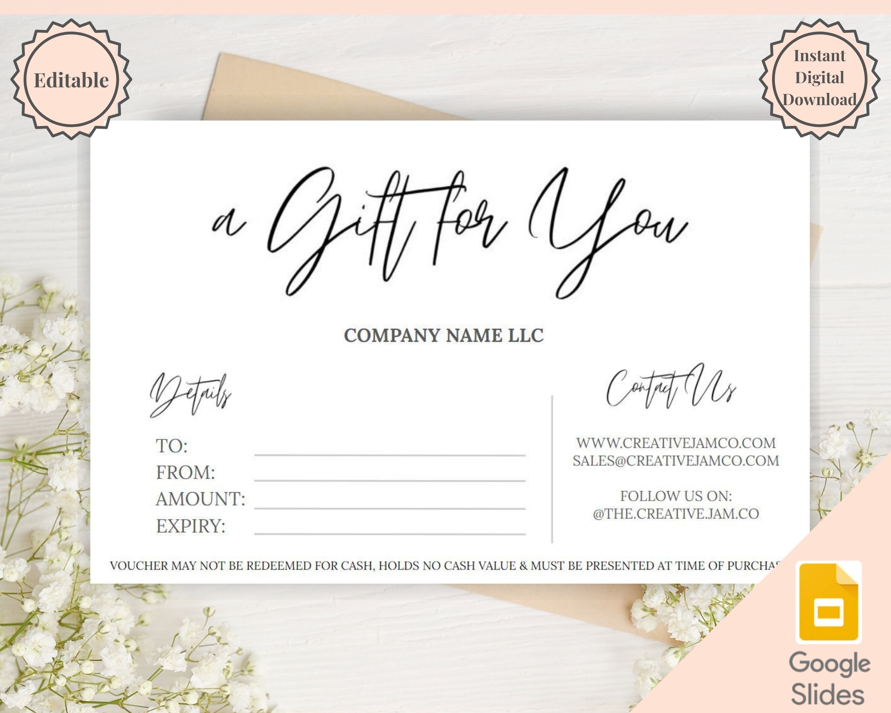 Free Business Gift Certificate Template