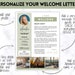 Airbnb & VRBO Welcome LETTER Template, Editable Canva Air Bnb House ...