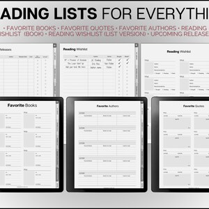 Digital Book Journal, Templates for Kindle SCRIBE, Digital Reading ...