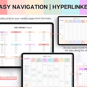 WEEKLY Hourly Digital Planner, 2024 Digital Planner, iPad Planner ...