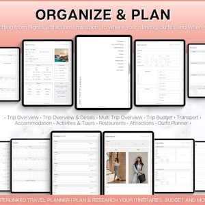 Goodnotes Travel Planner, Digital Travel Journal, Travel Itinerary ...