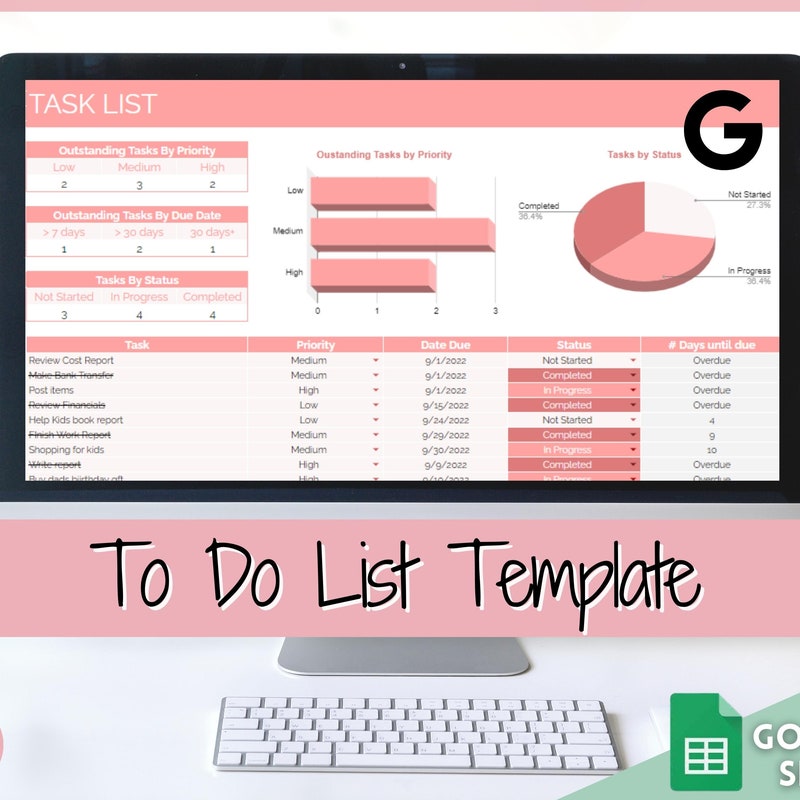 To Do List Excel - Etsy