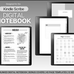 Kindle Scribe | Digital Notebook Template | 40+ Page Templates ...