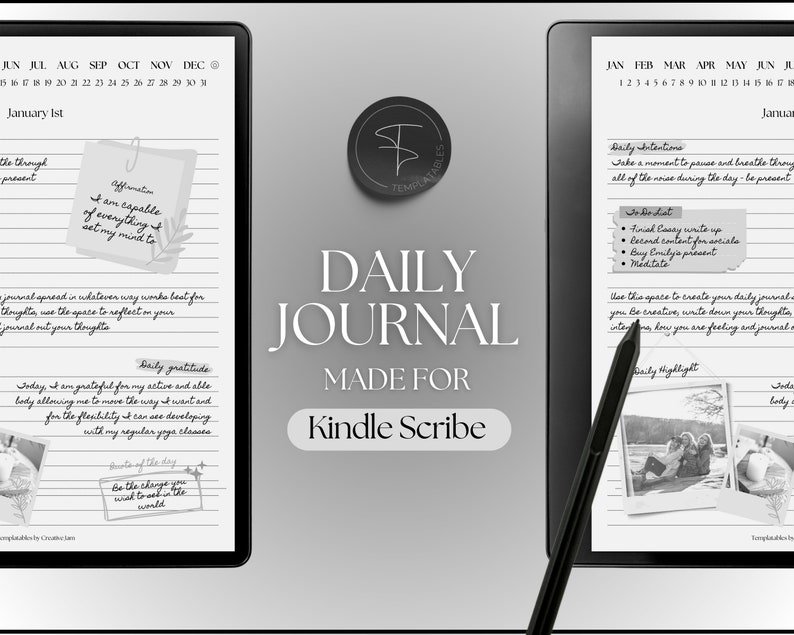Kindle Scribe Daily Journal, Digital Journal, Digital Notebook, Lined ...