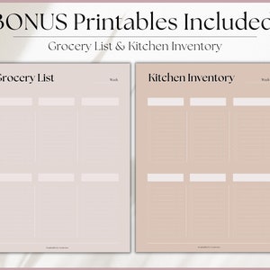 Boho Meal Planner Printable, Weekly Food Diary, Meal Tracker, Food ...