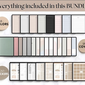 Digital Daily Journal, Goodnotes Notebook, Hyperlinked Digital Planner ...