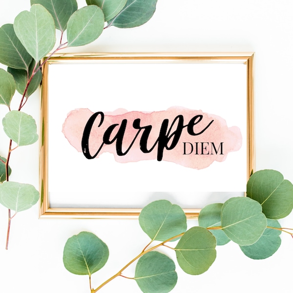 Carpe Diem Print - Etsy
