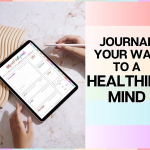 Digital Mental Health Journal, Self Care Digital Planner, Therapy ...
