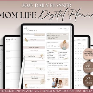 2025 Mom Life Digital Planner, MOM Digital Planner, Busy Mom, Goodnotes ...
