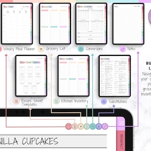 Recipe Book Template, Digital Recipe Book, Recipe Template, Digital ...