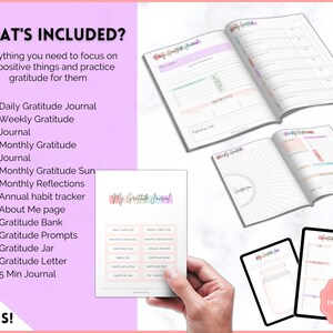 Gratitude Journal Printable BUNDLE! Mindfulness Log, Gratitude Template ...