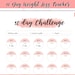 30 Day Weight Loss Tracker, 30 Day Challenge, Weightloss Journal ...