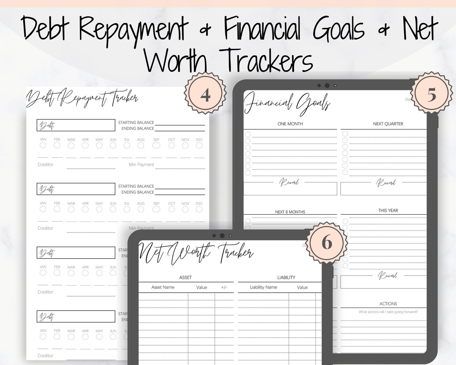 BUDGET PLANNER Template Printable, Budget Tracker With Expense, Savings ...
